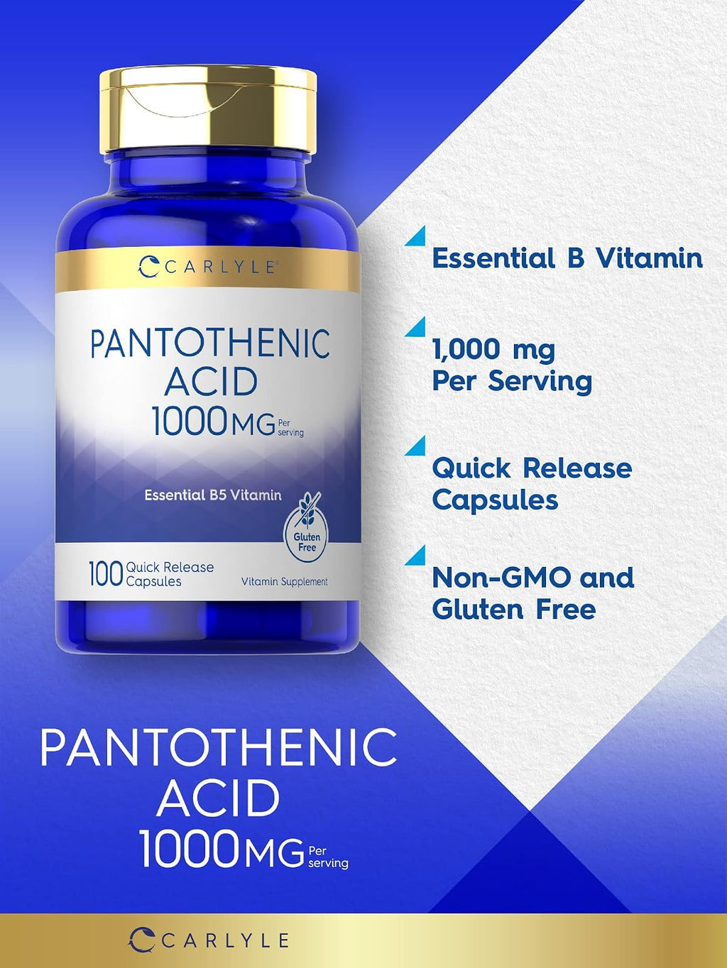 High potency Pantothenic Acid supplement