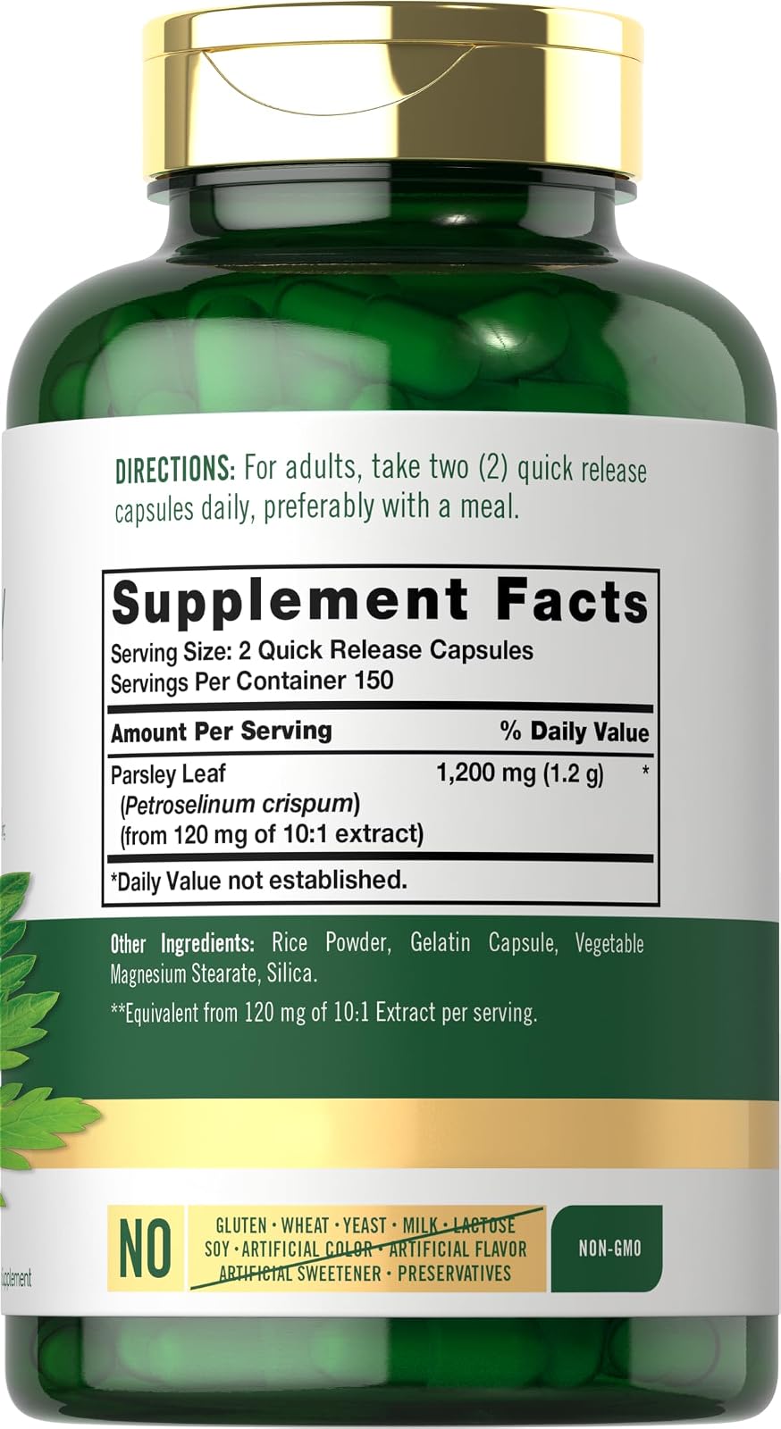 High potency parsley leaf extract