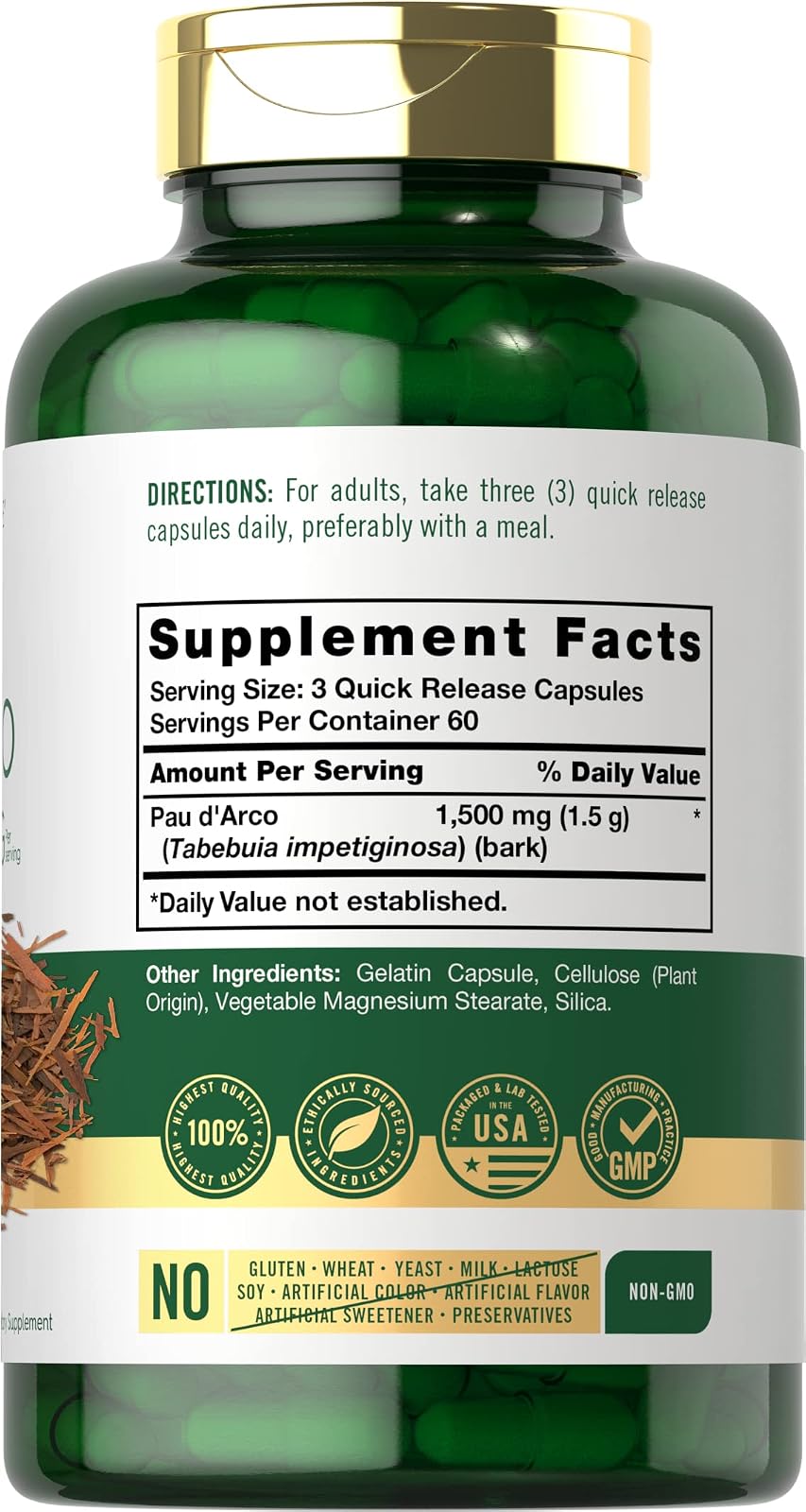 High potency Pau D'Arco supplement