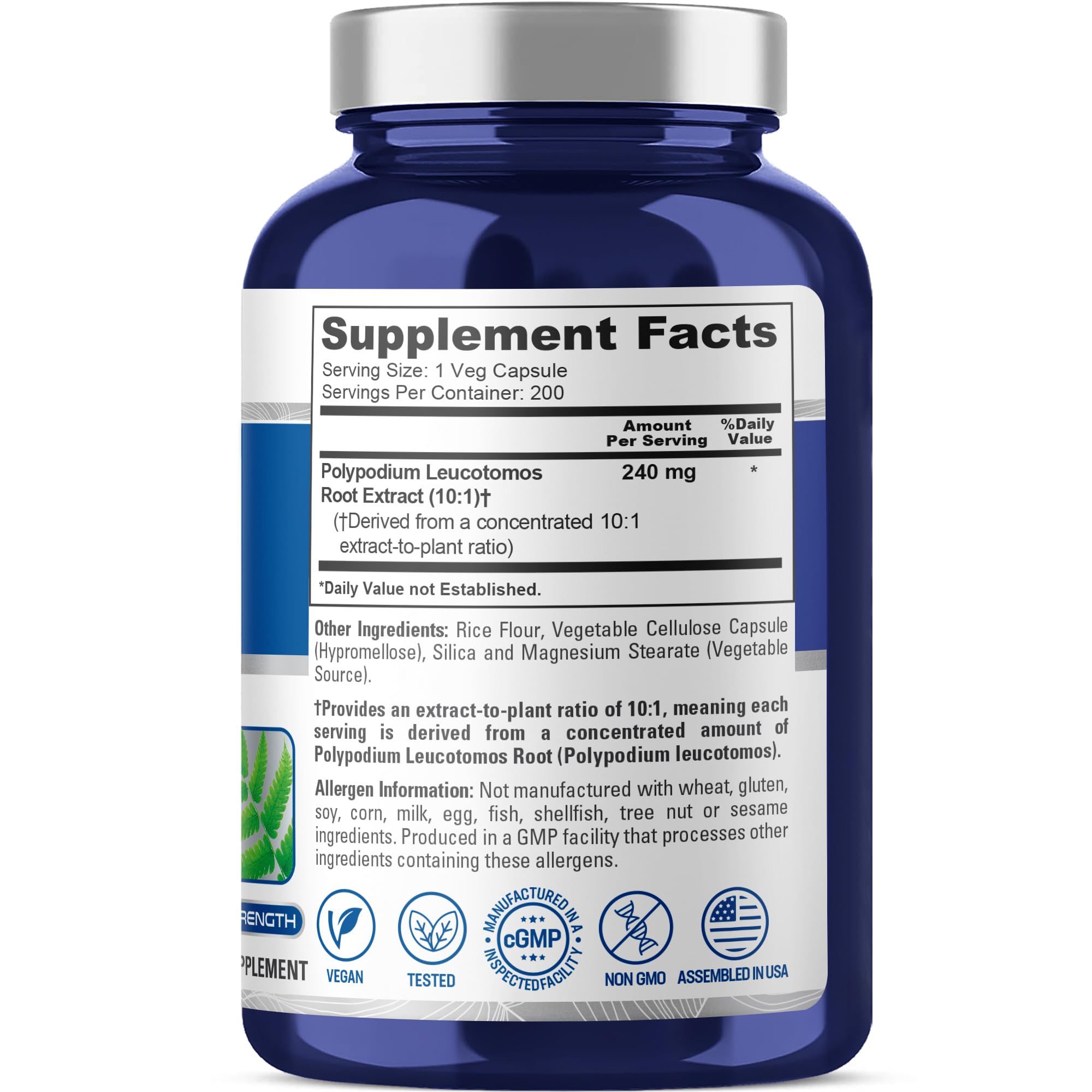 High potency Polypodium extract
