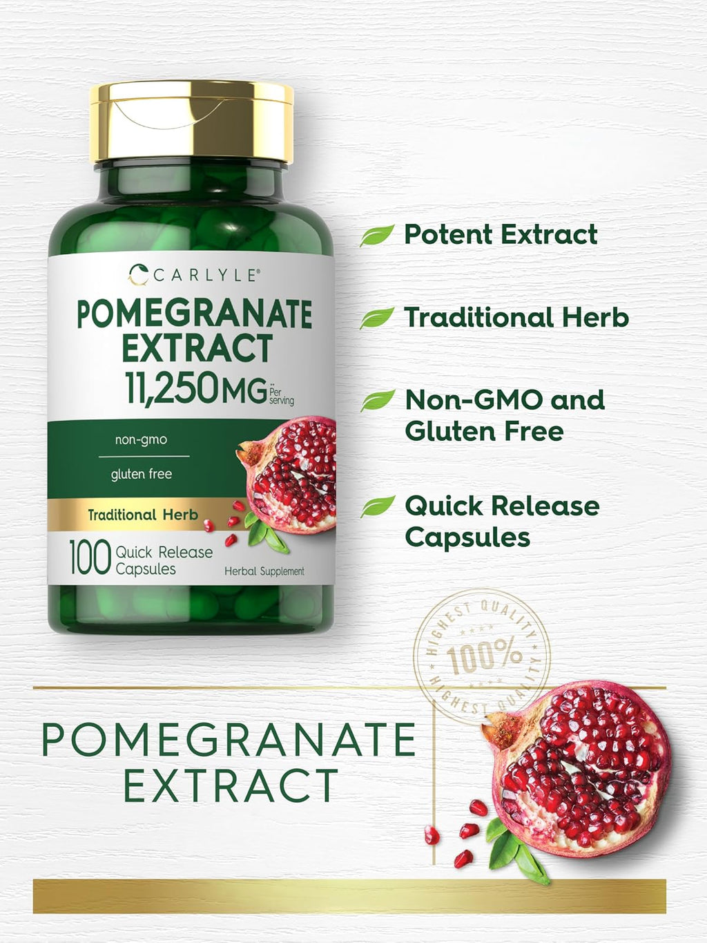 high potency pomegranate extract capsules