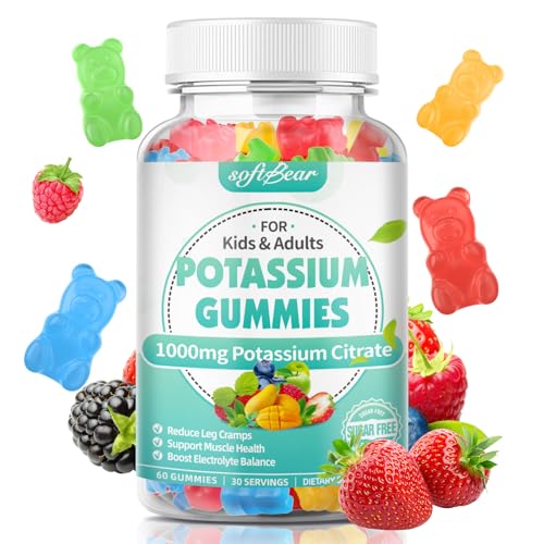 High potency potassium gummies for muscle health