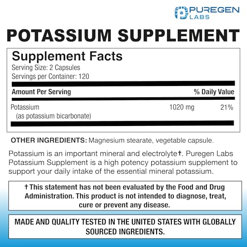 high potency potassium supplement for health
