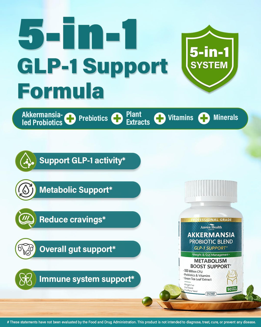 high potency probiotics 100 billion CFU