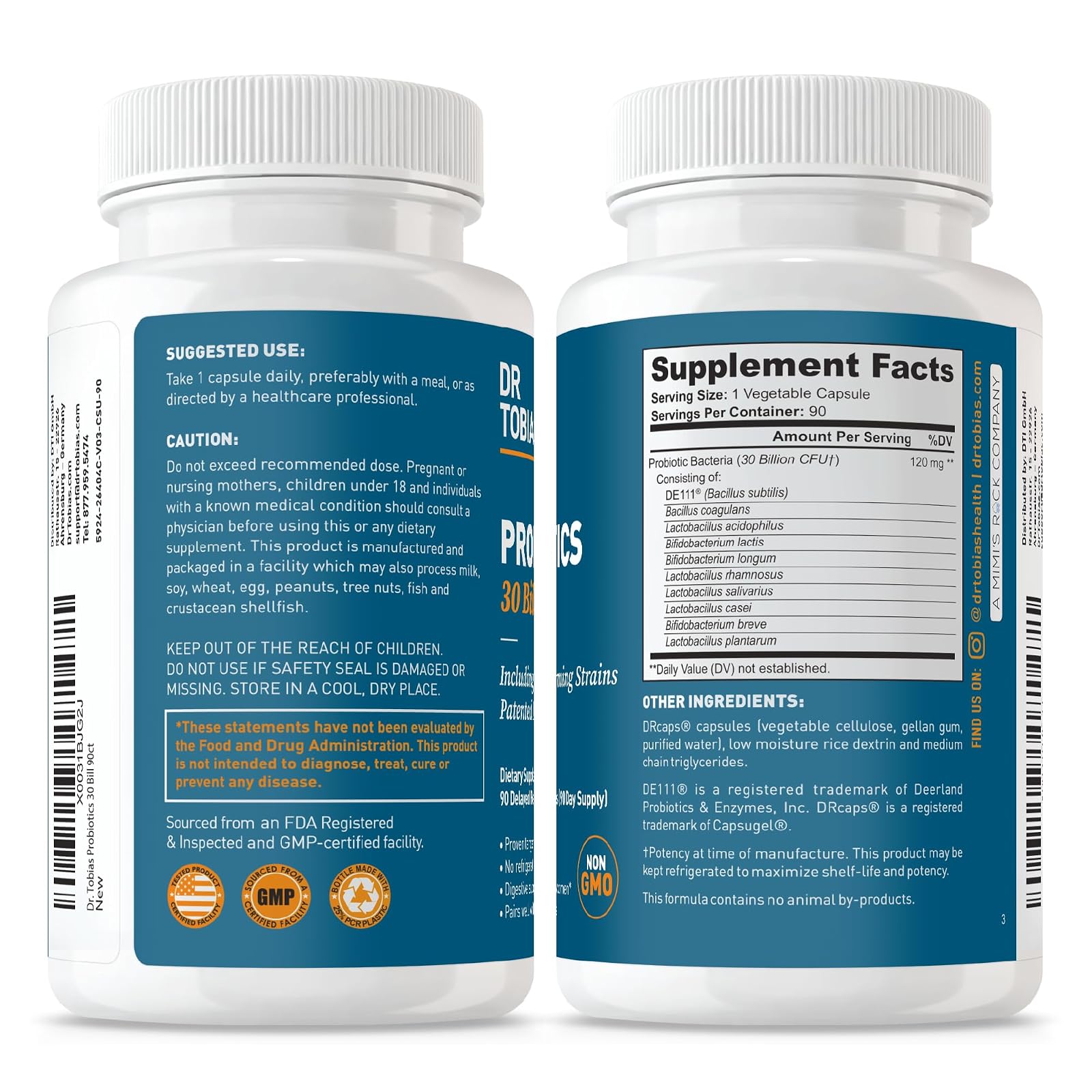 high potency probiotics 30 billion CFU
