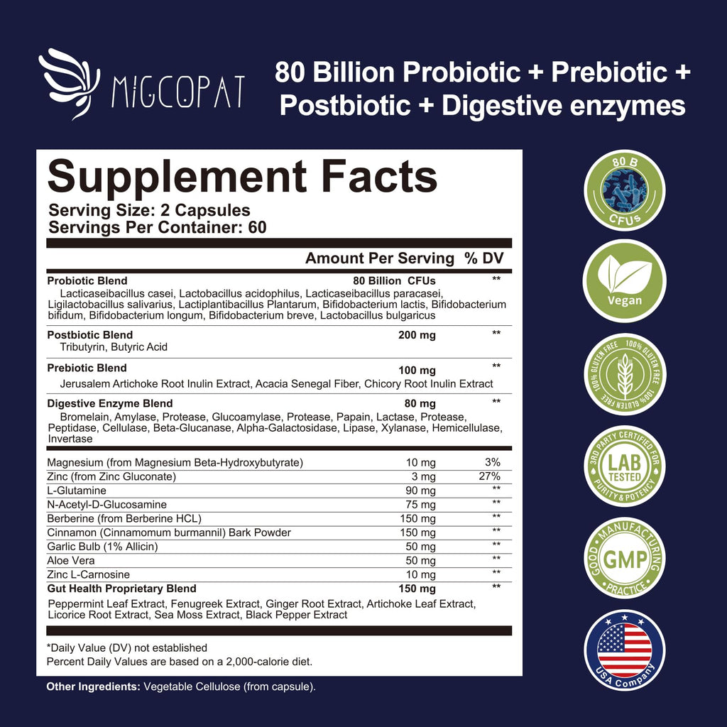 high potency probiotics 80 billion CFU
