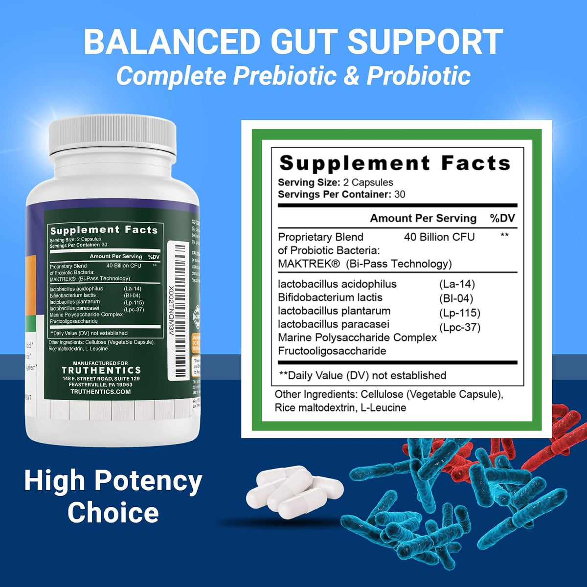 high potency probiotics for gut health