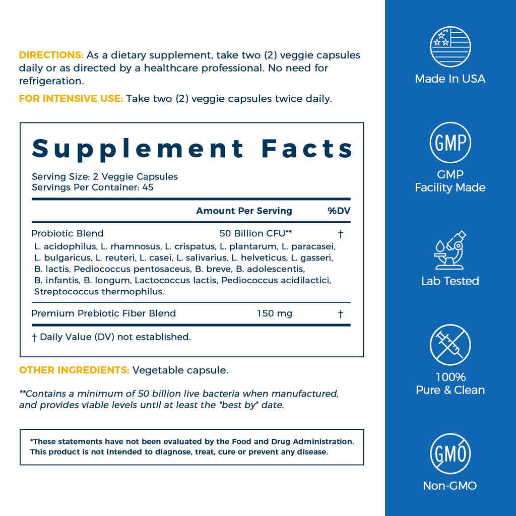 high potency probiotics for overall health