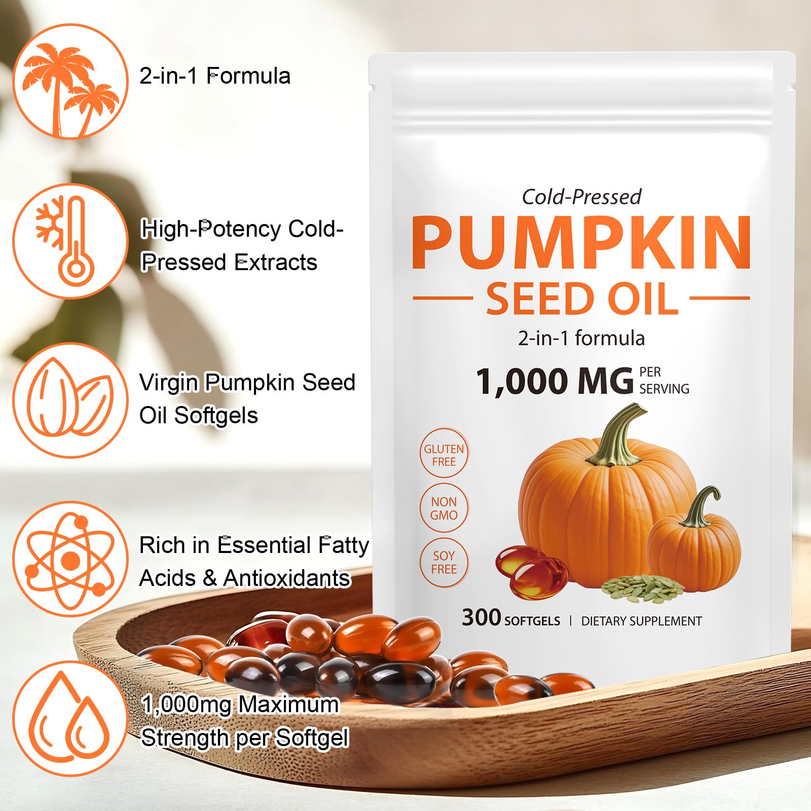 high potency pumpkin seed oil capsules