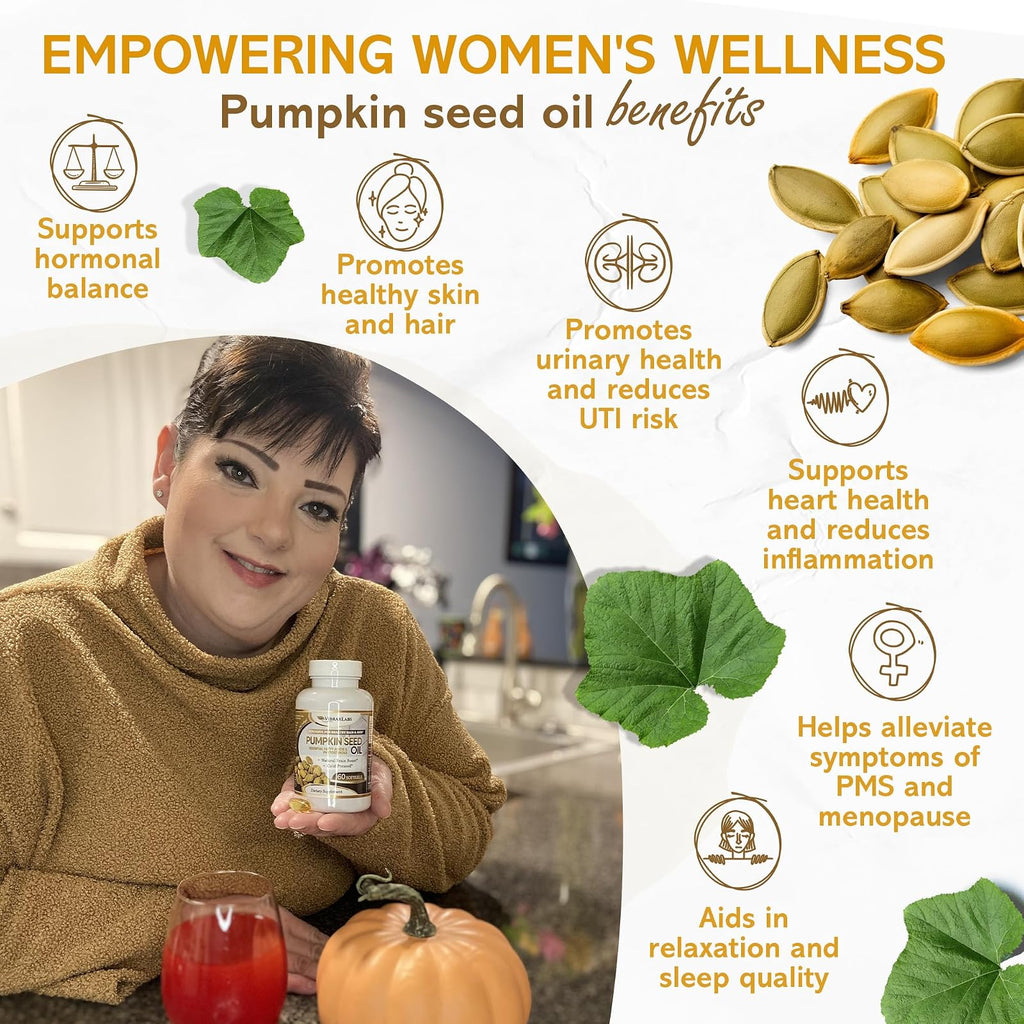High potency pumpkin seed oil softgels