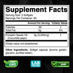 high potency pumpkin seed oil softgels
