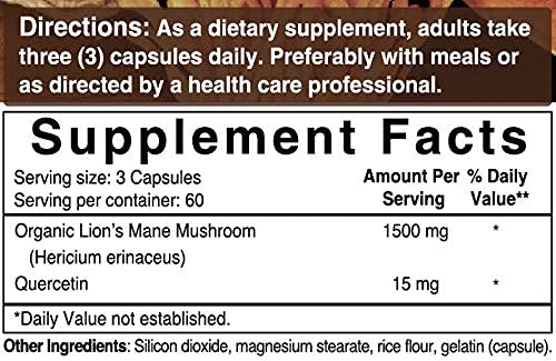 high potency quercetin and mushrooms