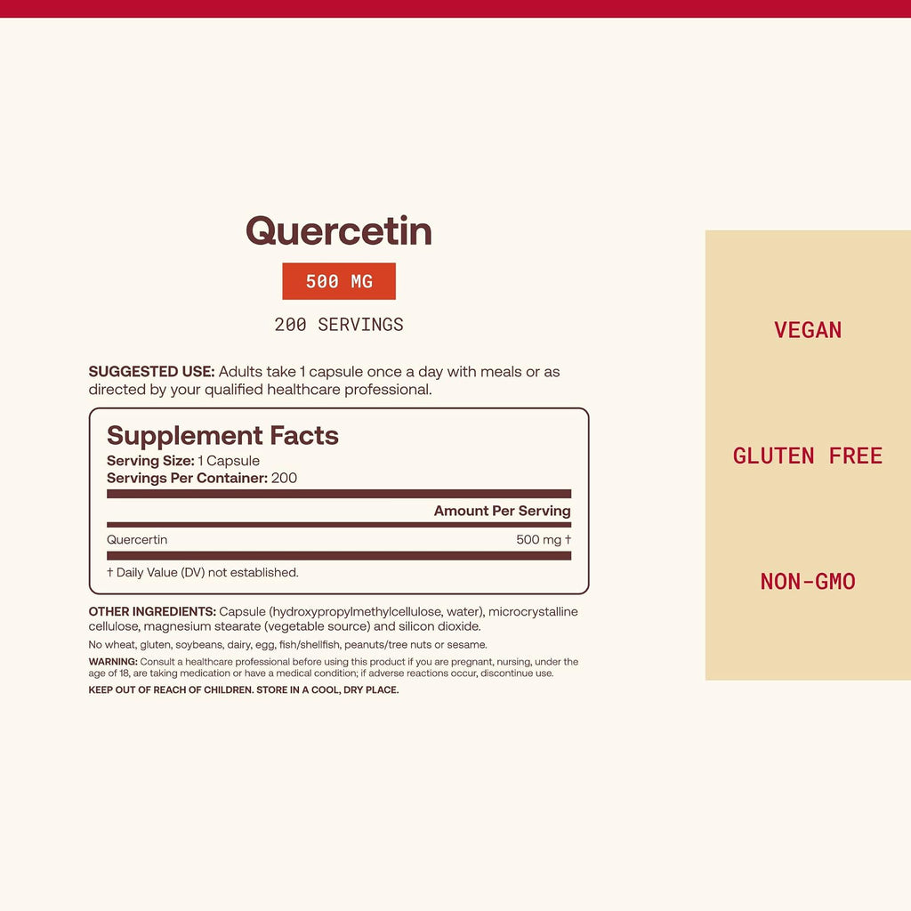 high potency quercetin for allergies