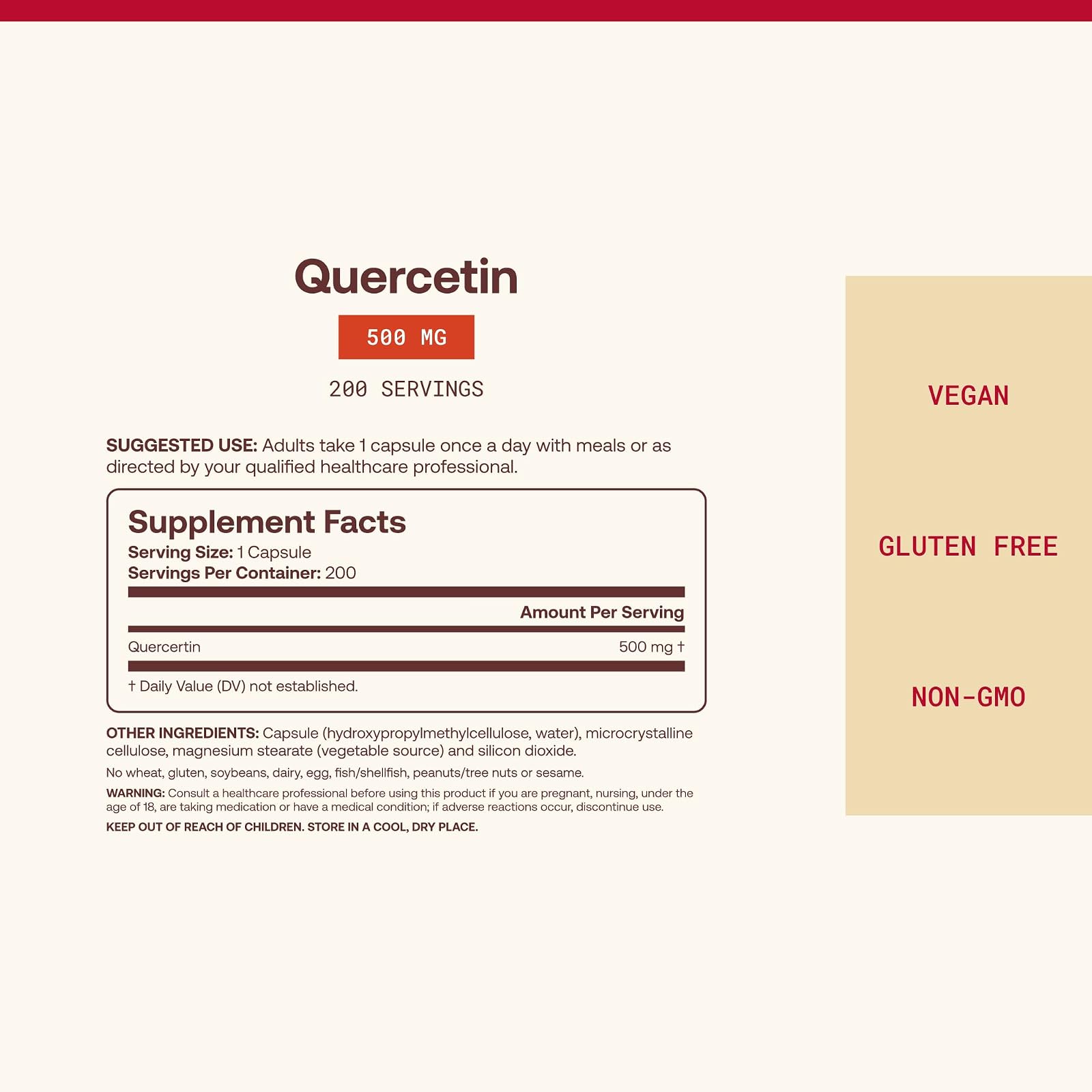 high potency quercetin for allergies