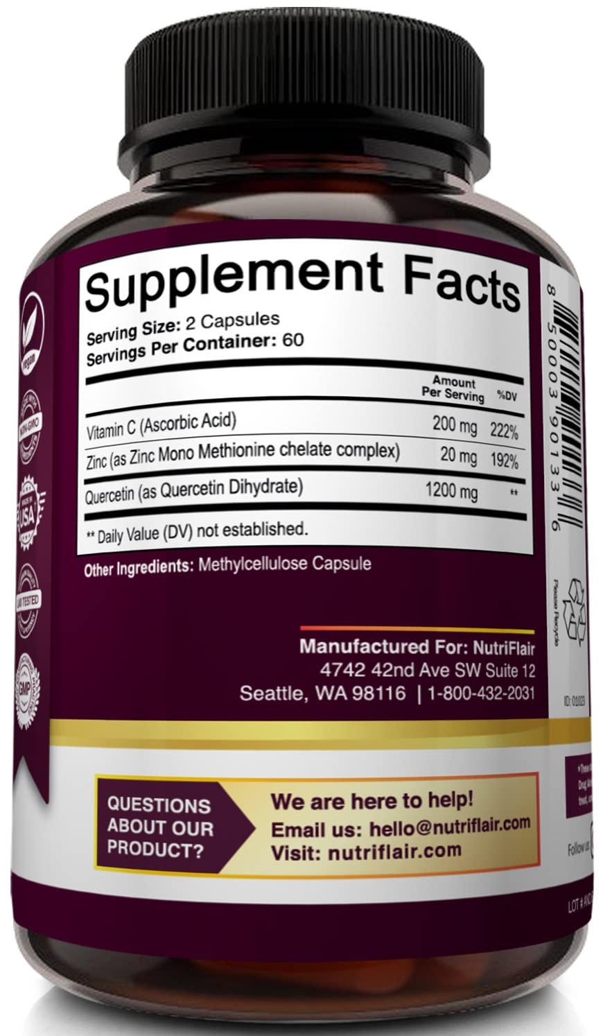 high potency quercetin supplement Canada