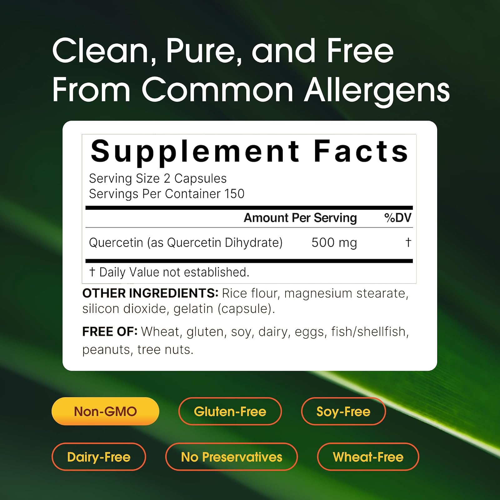 high potency quercetin with bromelain