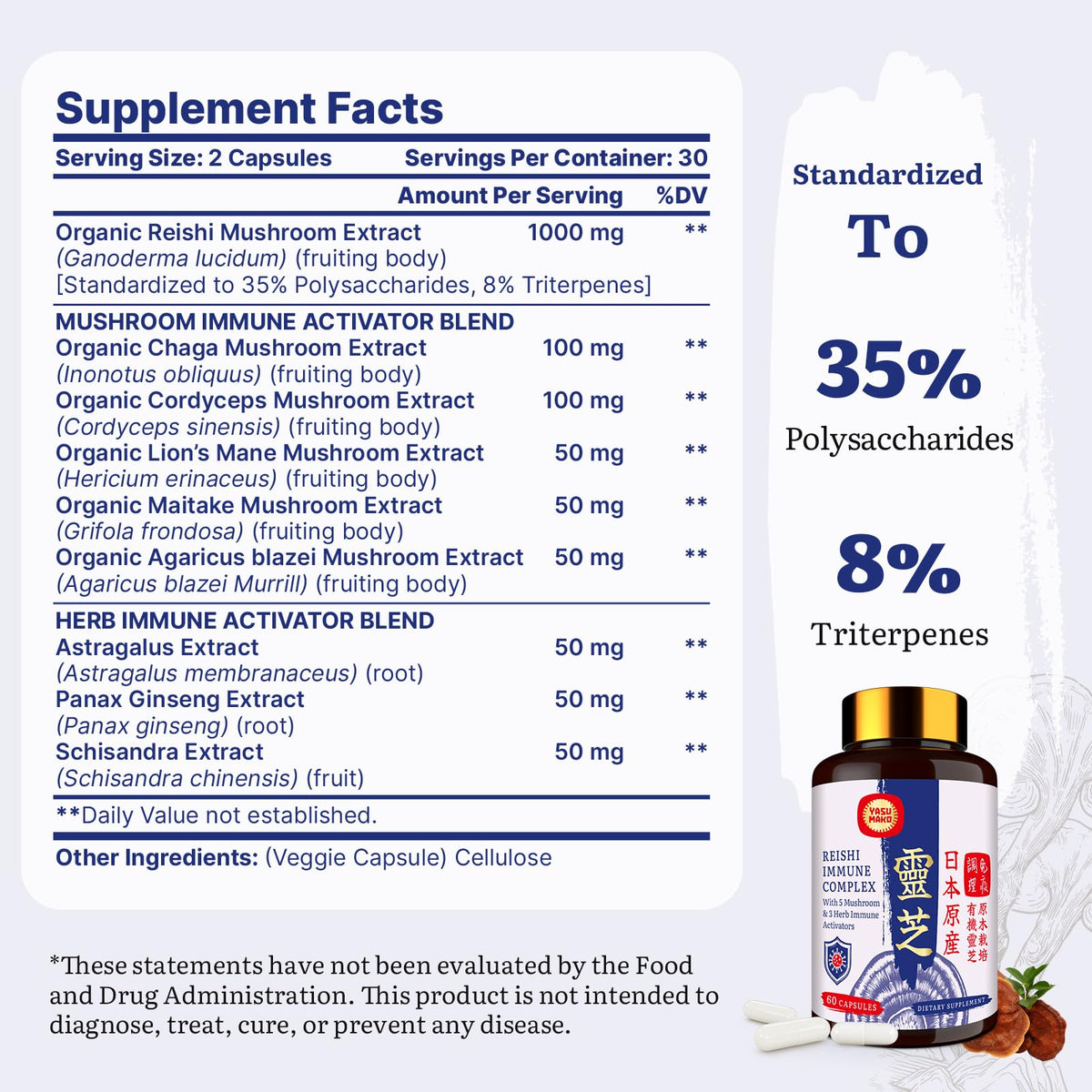 high potency reishi mushroom capsules