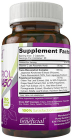 High potency Resveratrol 1450 mg supplement