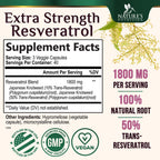 High potency Resveratrol 1800 mg