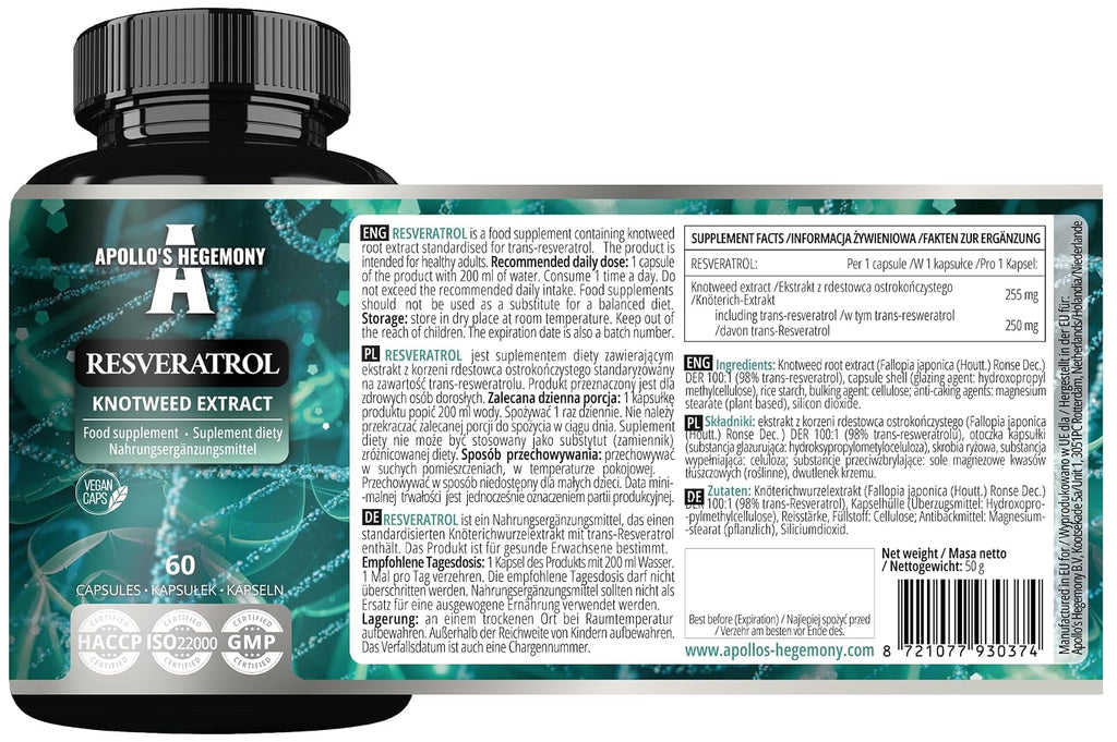 high potency Resveratrol 400 mg