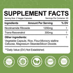 High potency resveratrol antioxidant supplement
