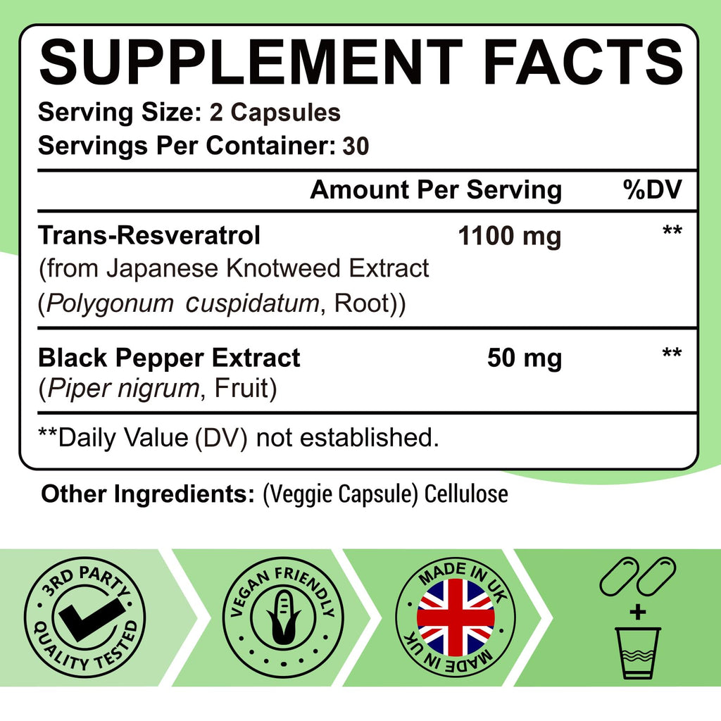 high potency resveratrol antioxidant supplement