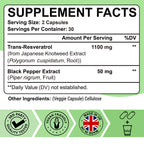 high potency resveratrol antioxidant supplement