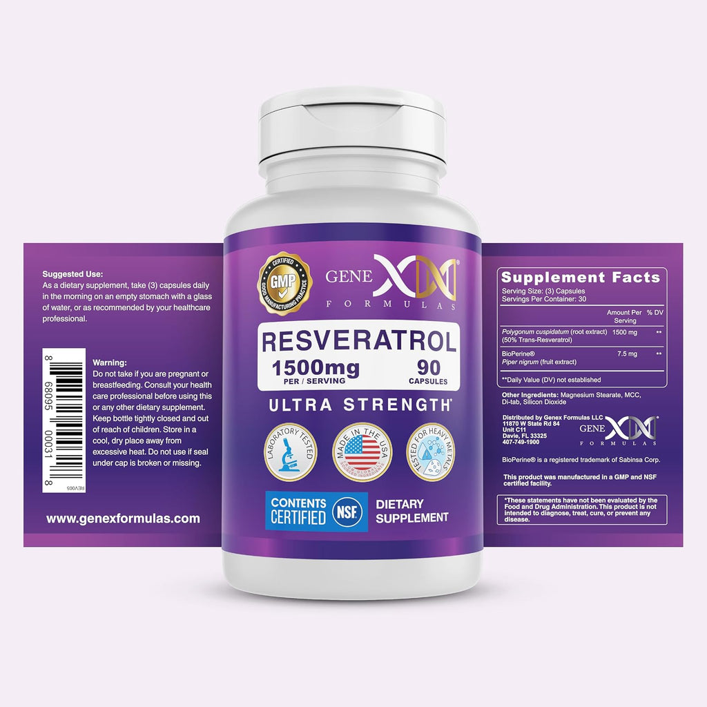 high potency Resveratrol for wellness
