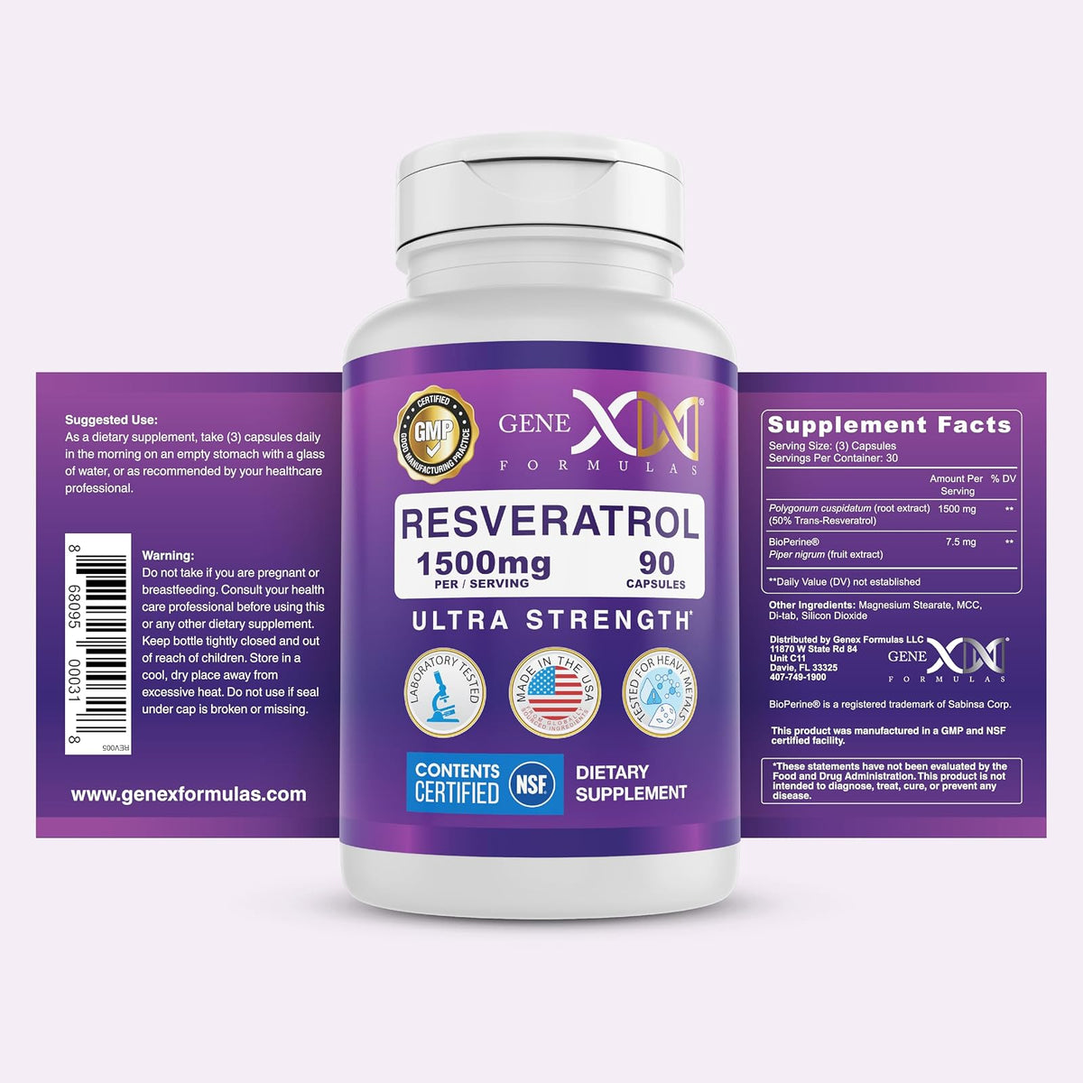 high potency Resveratrol for wellness