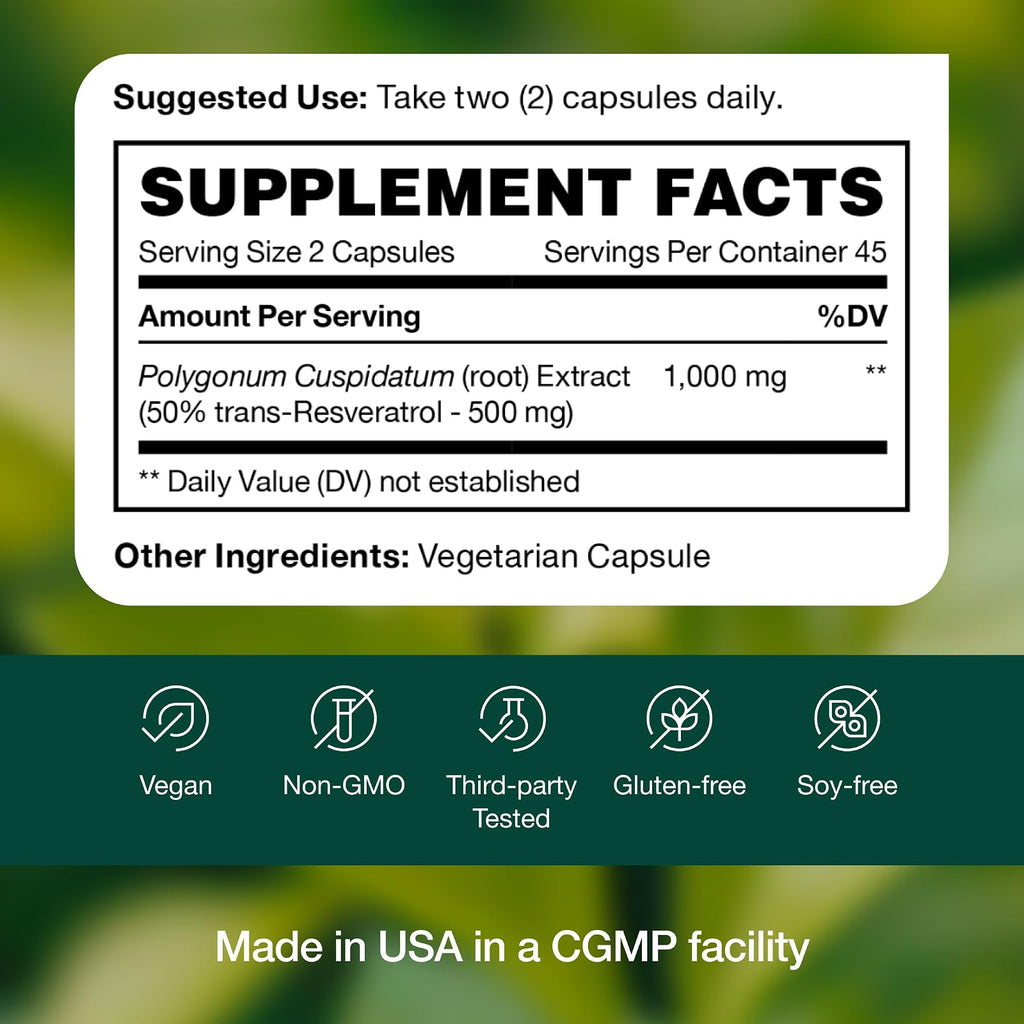 High potency resveratrol formula