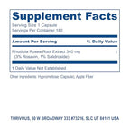 High potency Rhodiola extract for endurance