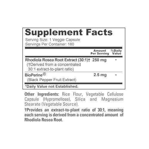 high potency rhodiola rosea for mood support