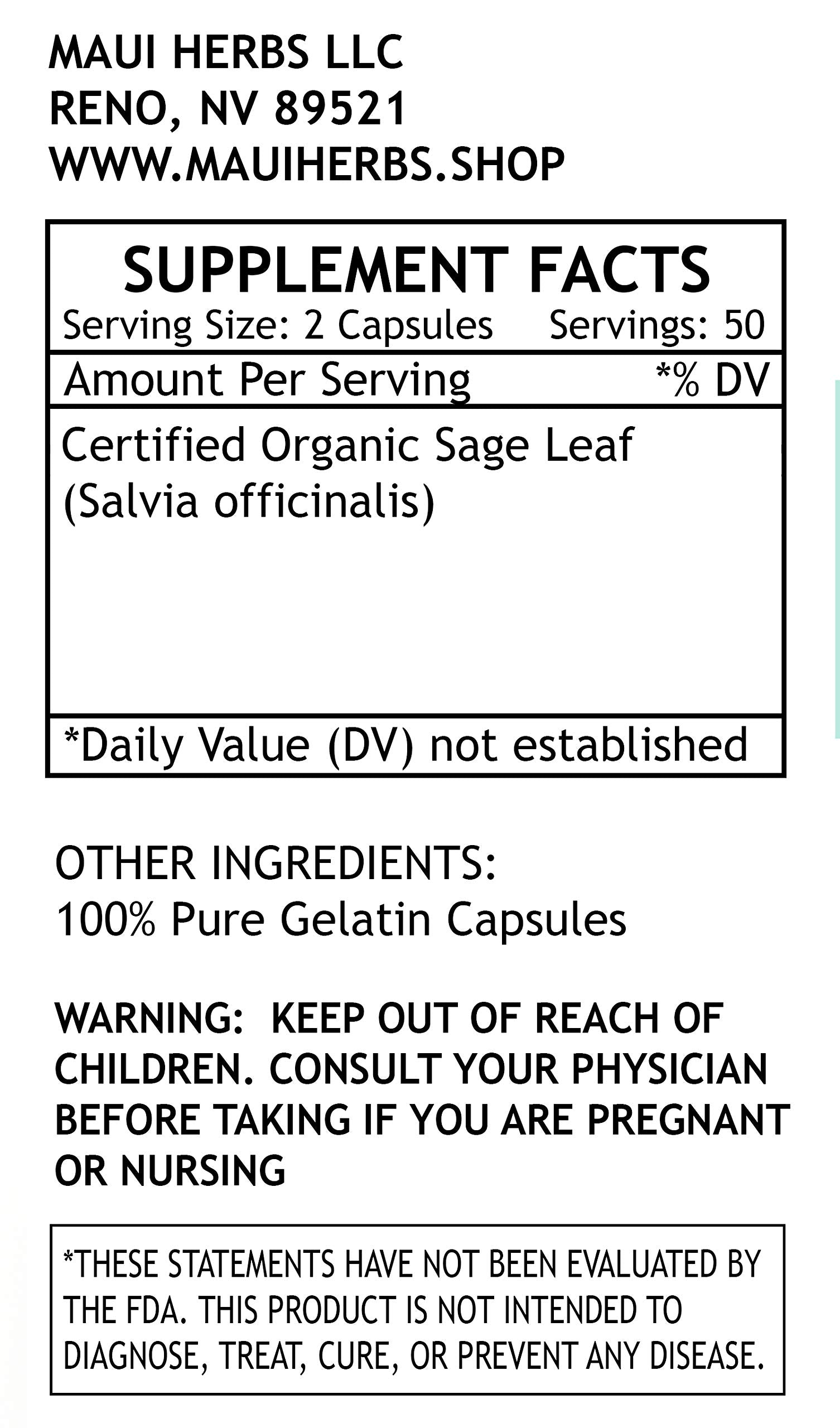 high potency sage leaf capsules
