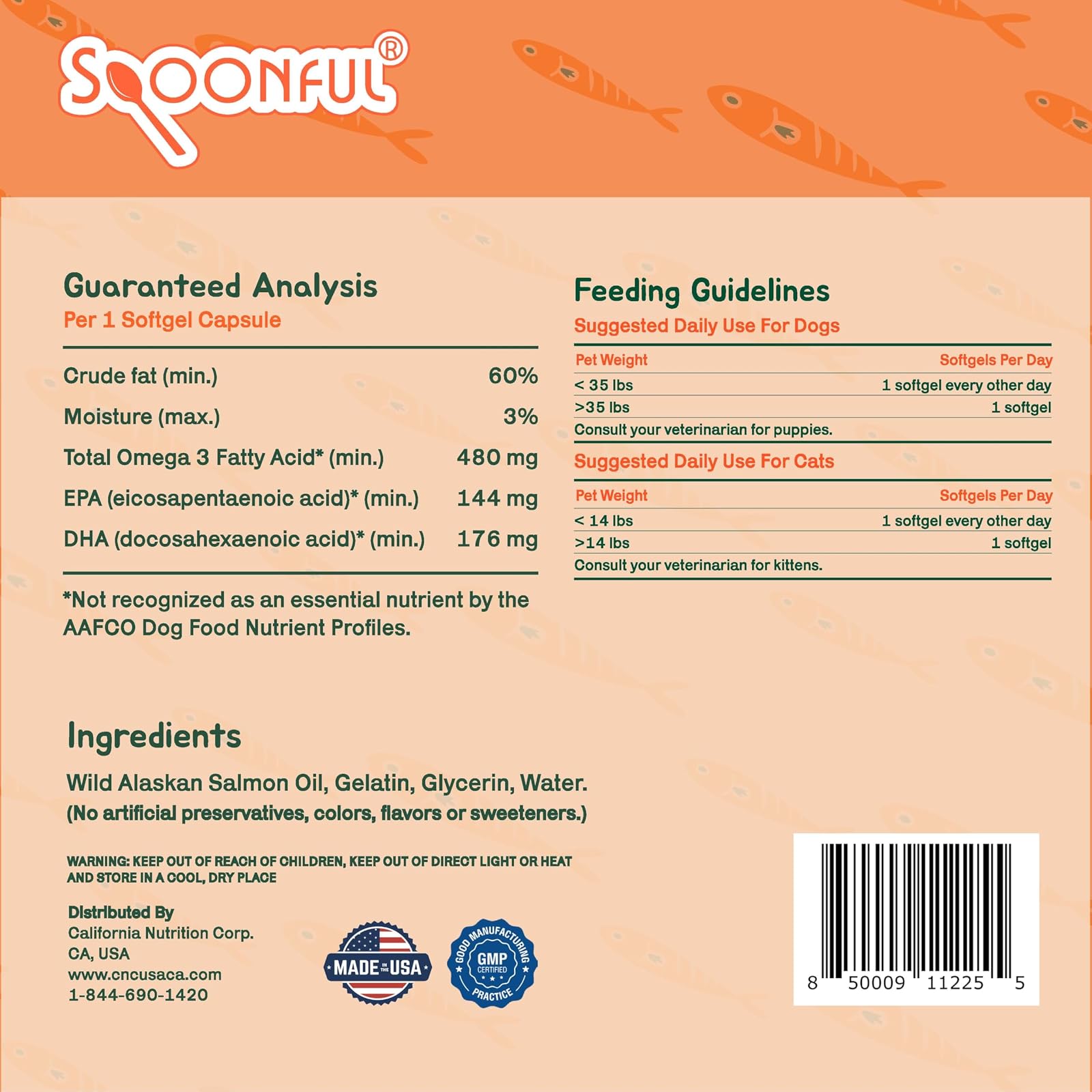 high potency salmon oil softgels