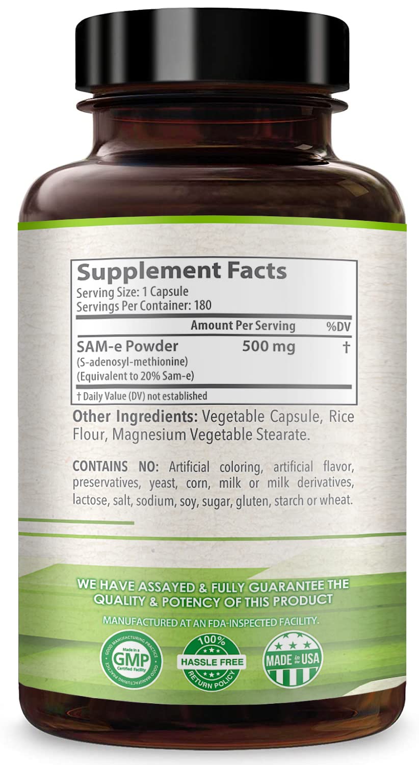 High potency SAM-e for emotional balance