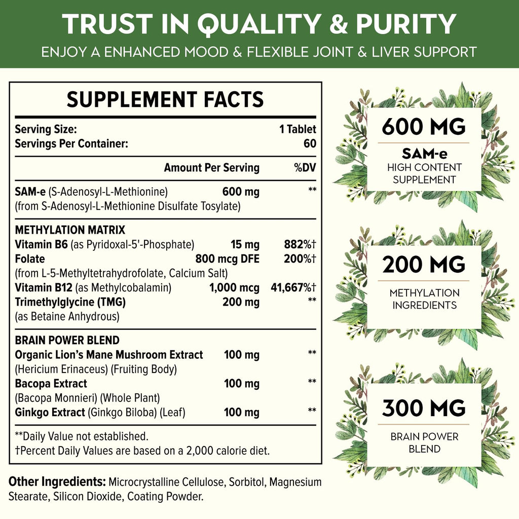 high potency SAM-e multivitamin for men