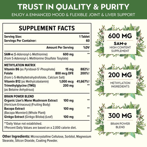 high potency SAM-e multivitamin for men