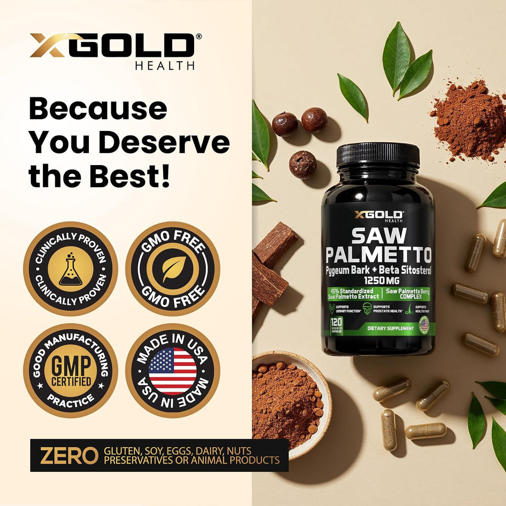 high potency saw palmetto 1250 mg