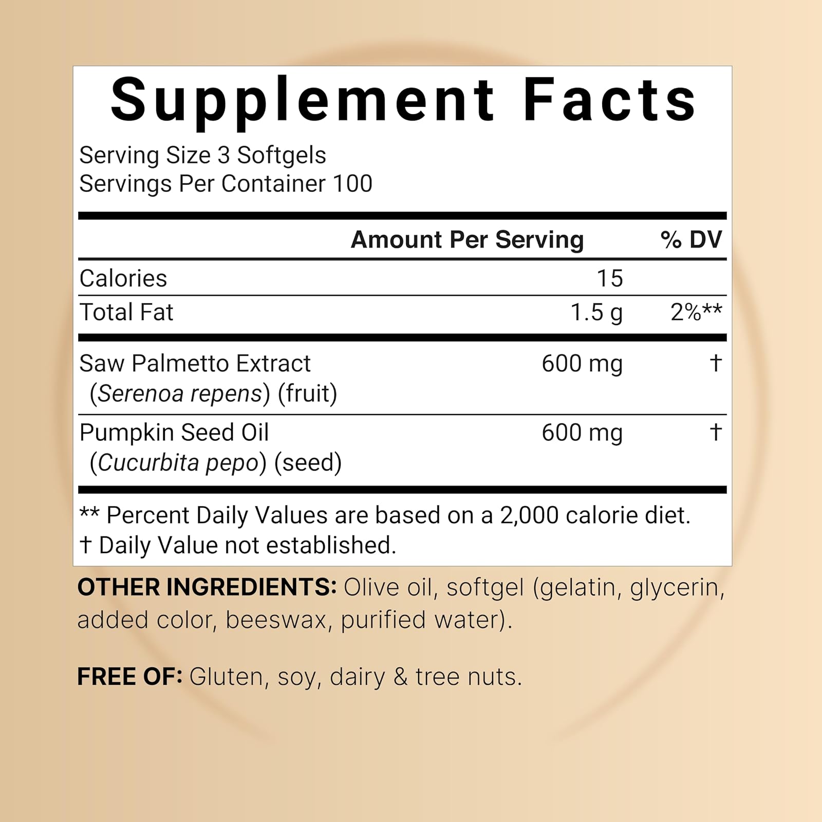 high potency Saw Palmetto extract