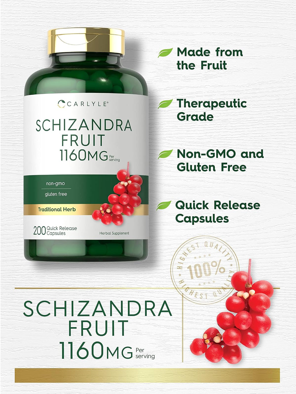 high potency Schisandra for wellness