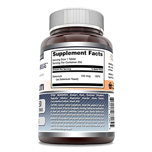 High potency selenium 100 mcg per serving