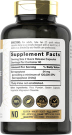 High potency Serrapeptase capsules