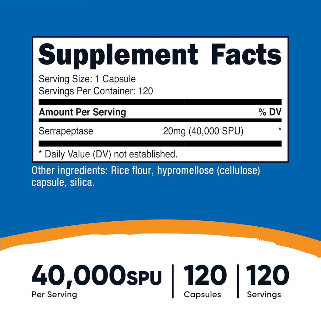 high potency Serrapeptase for digestion