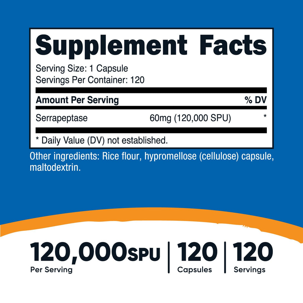 high potency serrapeptase for digestion
