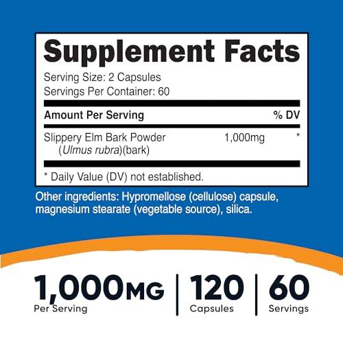 High potency slippery elm capsules
