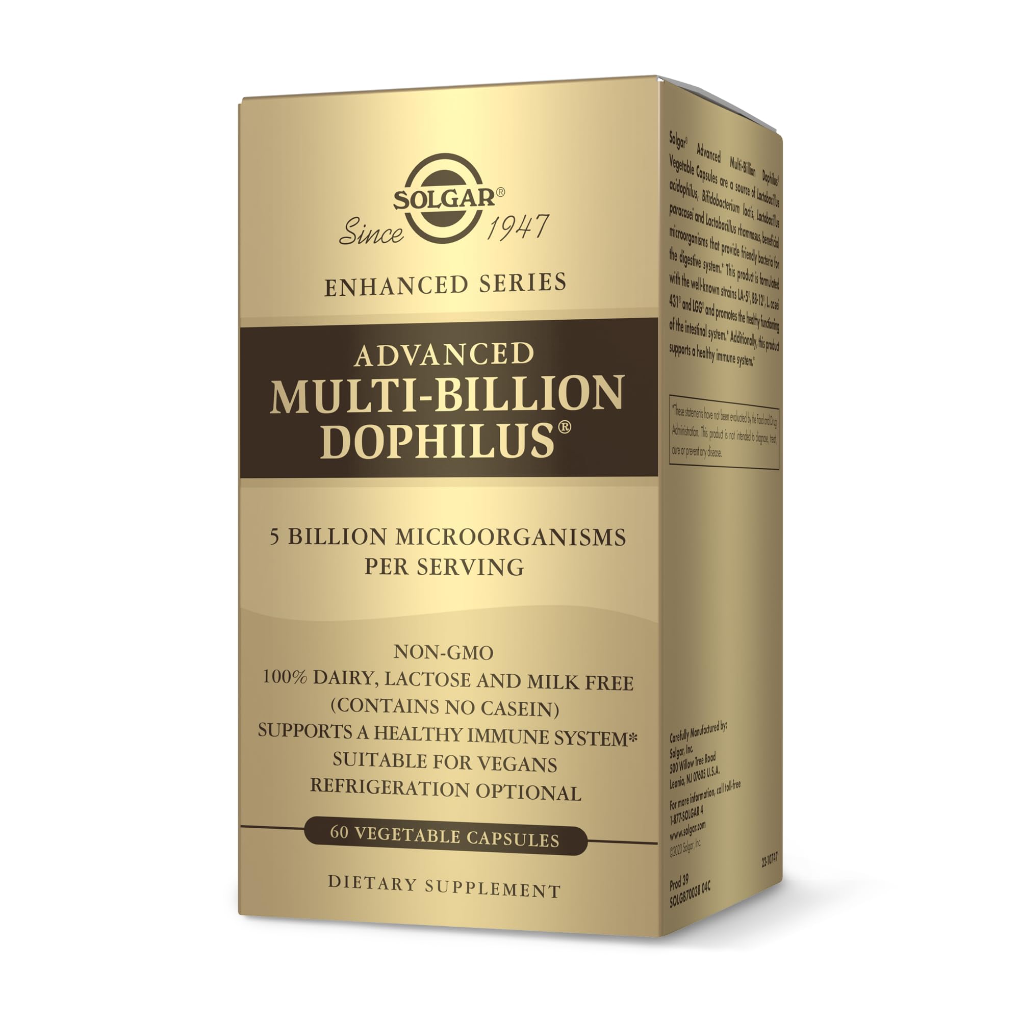 high potency SOLGAR probiotics capsules