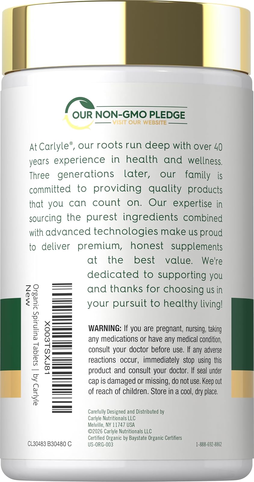 High potency spirulina 3500 mg