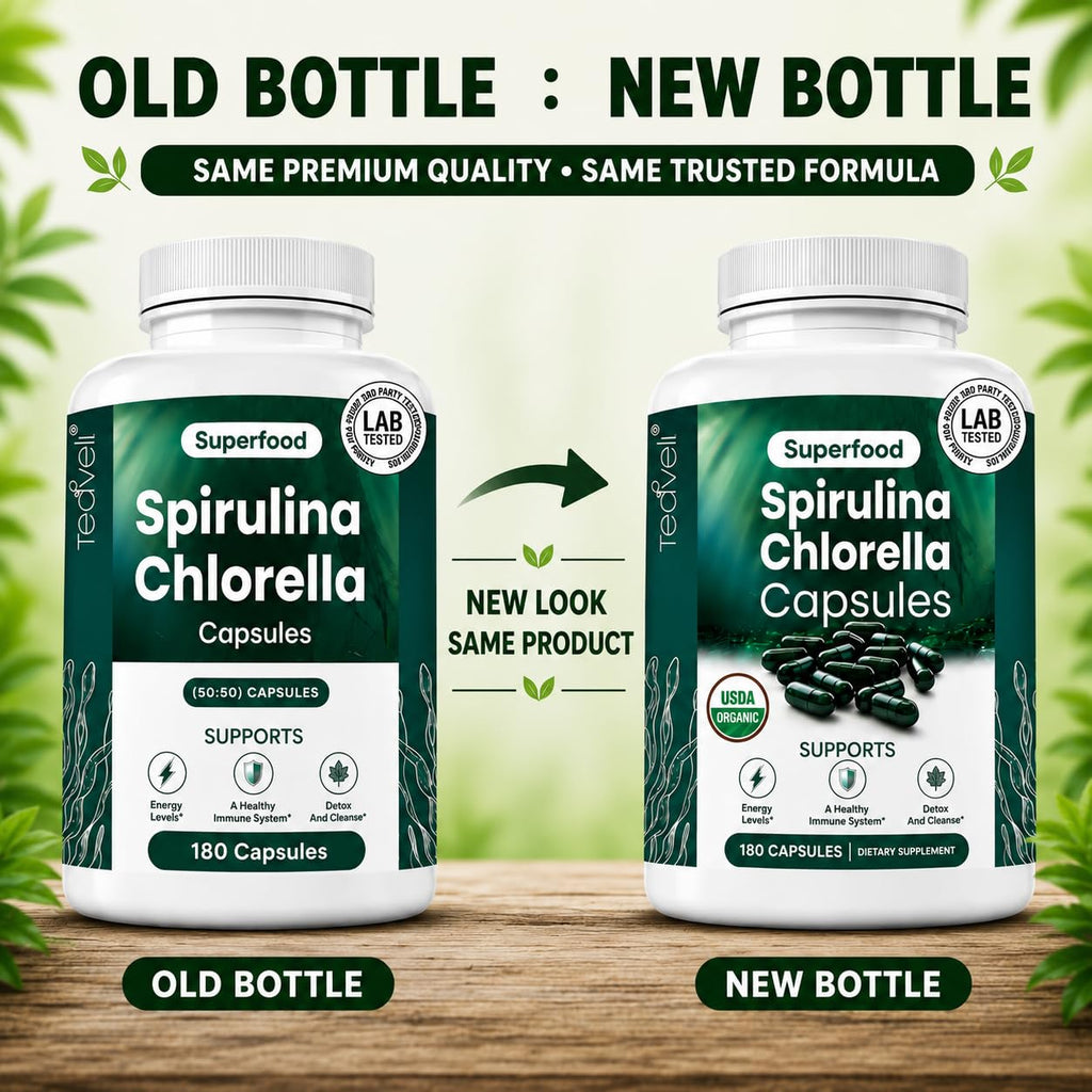 high potency spirulina & chlorella supplement