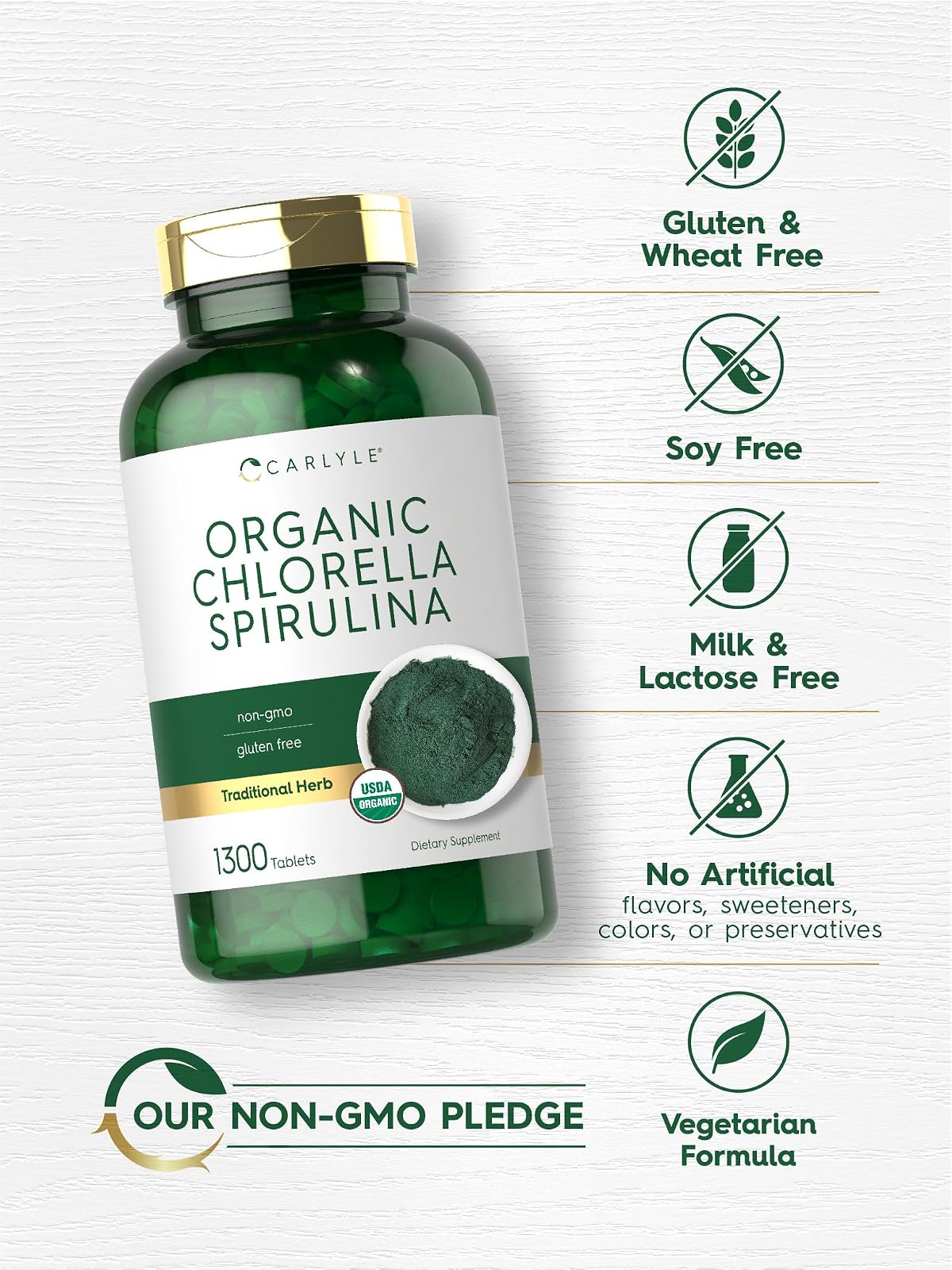 high potency spirulina chlorella tablets