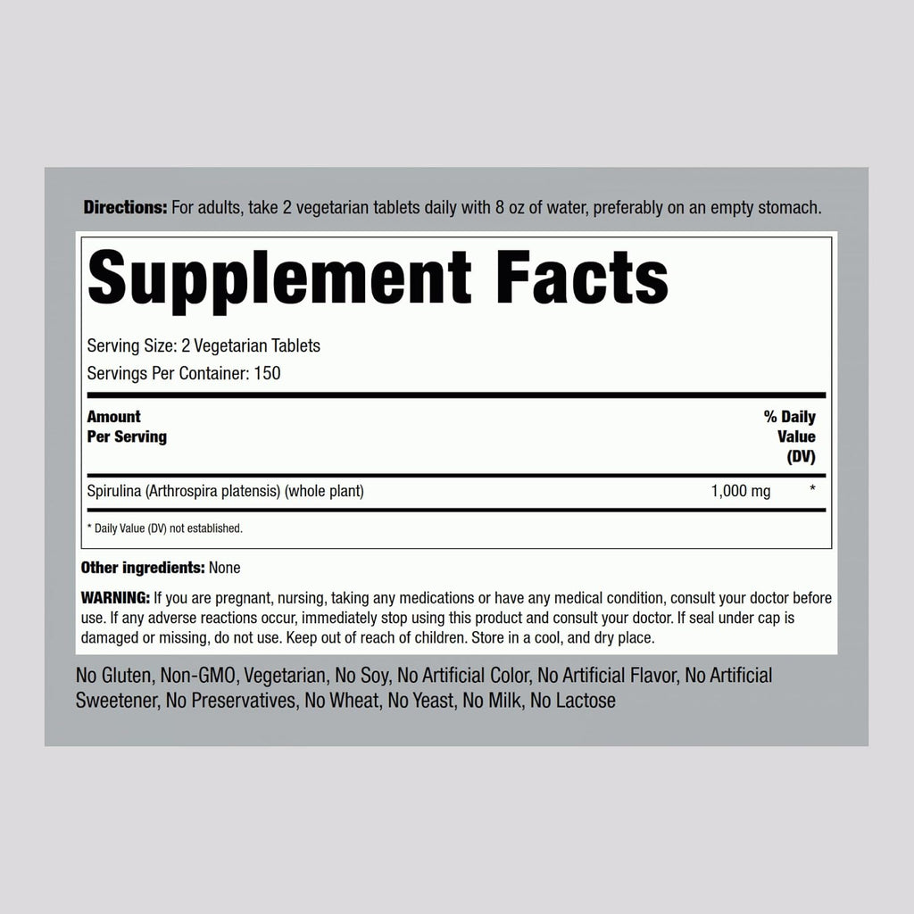 high potency spirulina supplement